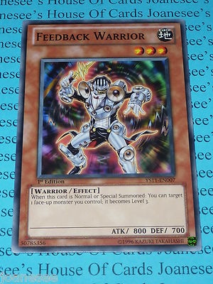 Feedback Warrior YS11-EN007 Common Yu-Gi-Oh Card 1st Edition New | eBay UK