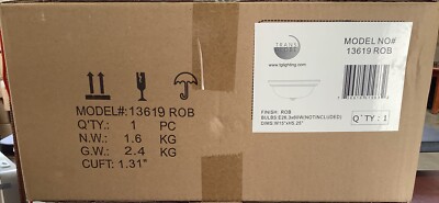 NEW SEALED Trans Globe 13619-ROB Flush Mount Oil Rubbed Bronze T294 | eBay