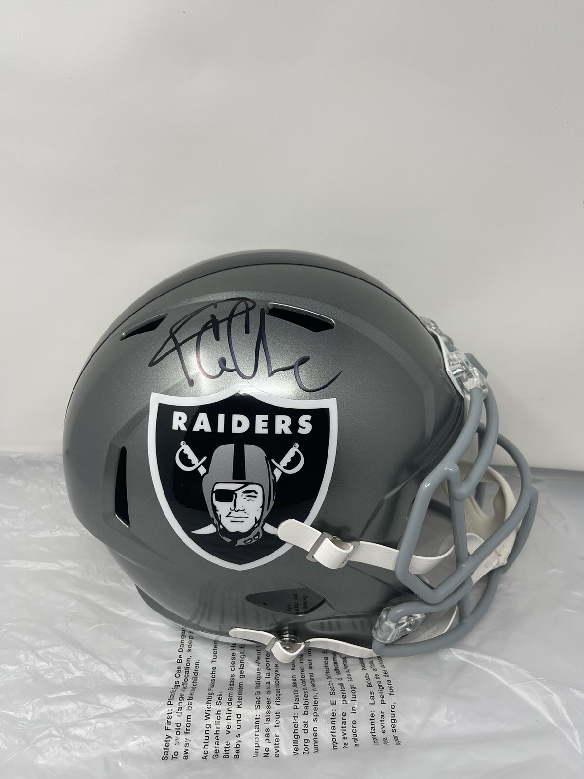 Ice Cube Signed Raiders Full Size Flash Helmet Beckett COA W/Case NWA 1 ...