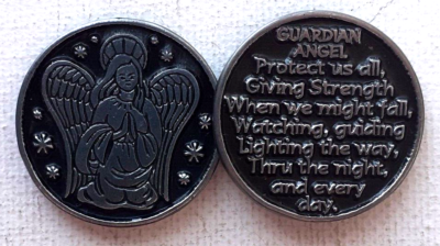 GUARDIAN ANGEL Pewter Pocket Token Pack of Two | eBay