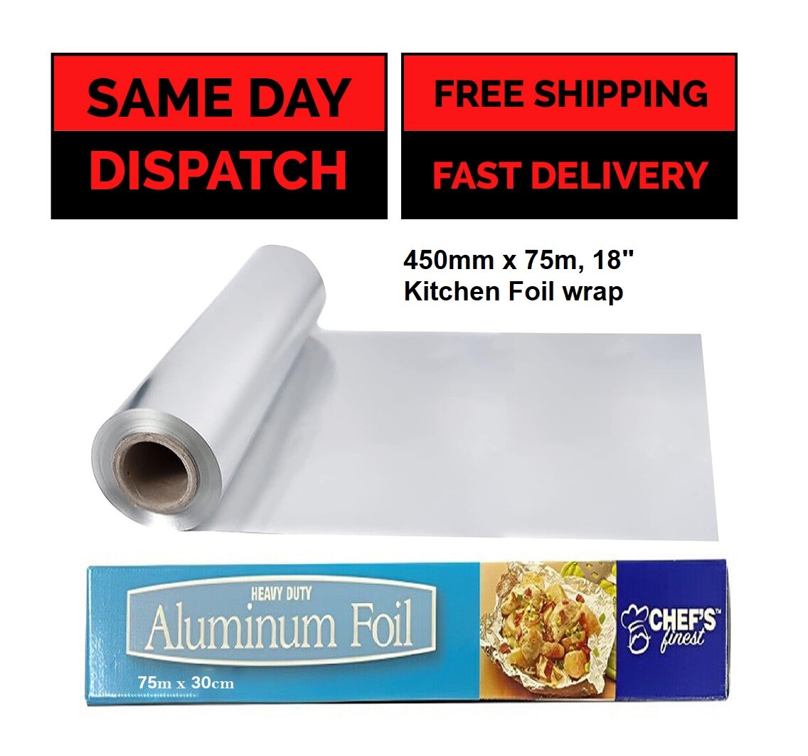 Kitchen Foil Aluminum Catering Tin Foil Roll for restaurants BBQ 450mm ...