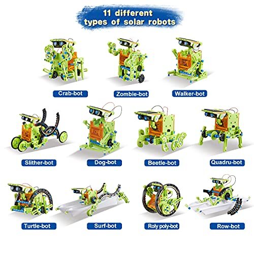 12-in-1 STEM Solar Toy Robot DIY Building Kit for Kids 8-10 Robot ...