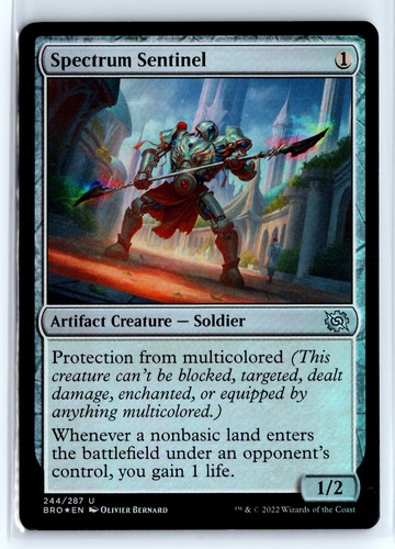 MTG Magic the Gathering Card - FOIL Spectrum Sentinel - The Brothers ...