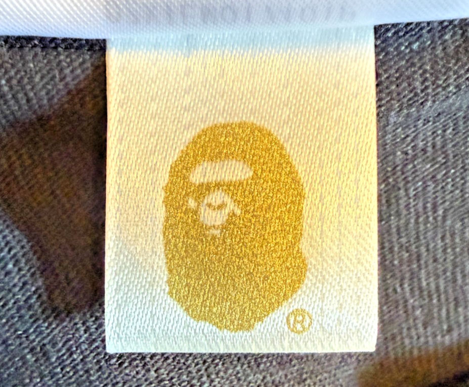A Bathing Ape BAPE BIg Ape Head ABC Purple Camo BLACK w/back hit Size ...