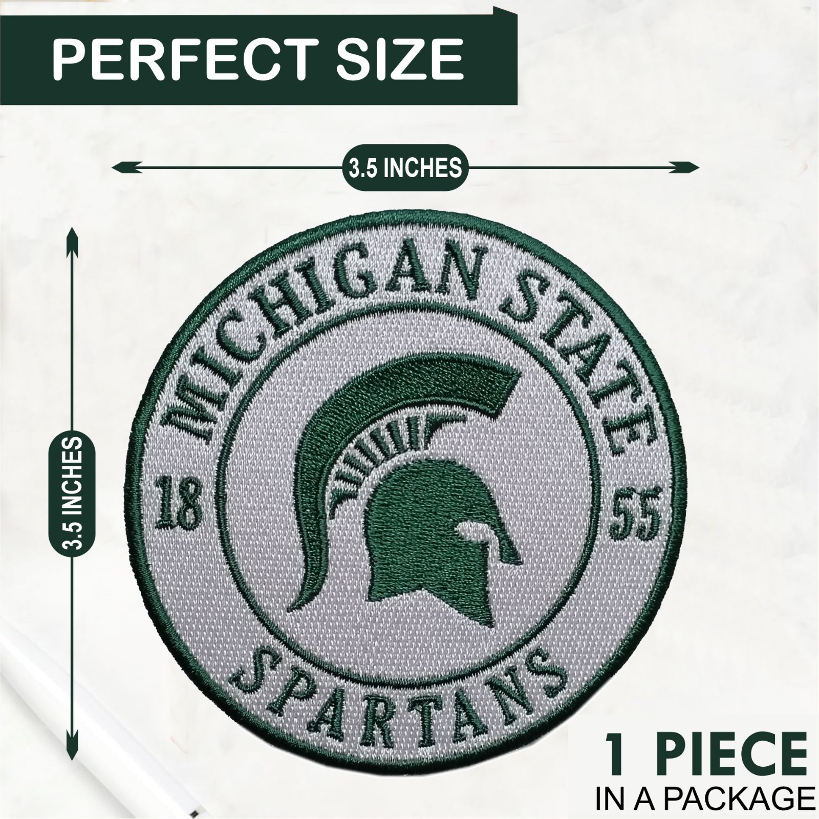 Michigan State Spartans NCAA Team Logo Iron On Patch-Sew Patch ...