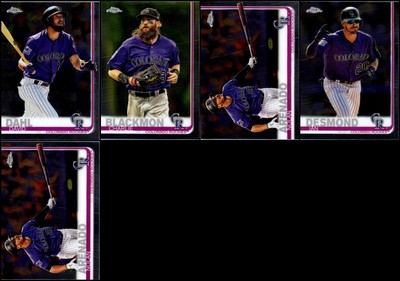2019 Topps Chrome Colorado Rockies (5) Card Lot - A REAL GEM – MAKE ...