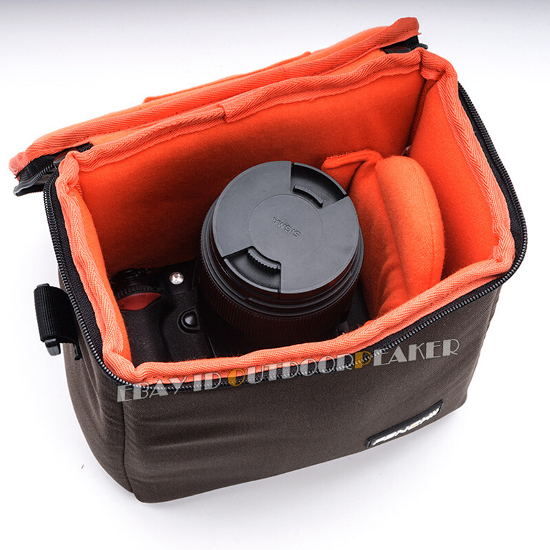 Waterproof Large DSLR Camera Bag Insert Case Lens Partition For Canon ...