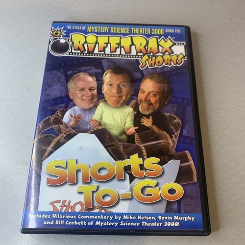RiffTrax: Shorts to Go DVD, 2011 MST3K Michael J. Nelson Kevin Murphy ...