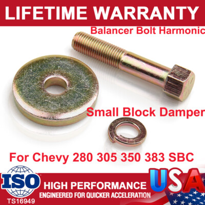 For Small Block Chevy Engine Harmonic Balancer Bolt And Washer Set 945G ...