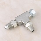 Adapter Fitting Tee 3Way 1/8' NPT to 4AN&Plug Block Oil Feed Pressure ...