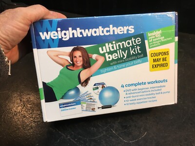 Weight Watchers Ultimate Belly Kit DVD & Mini Stability Ball Tone New ...