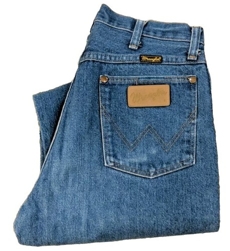 Men's Vintage Wrangler Jeans Made in USA 13MWZ Tan label XL length | eBay