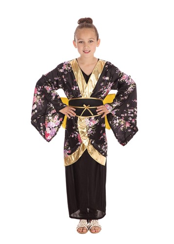 Bristol Novelty CC660 Geisha Girl Costume, Medium, Approx Age 5 - 7 ...