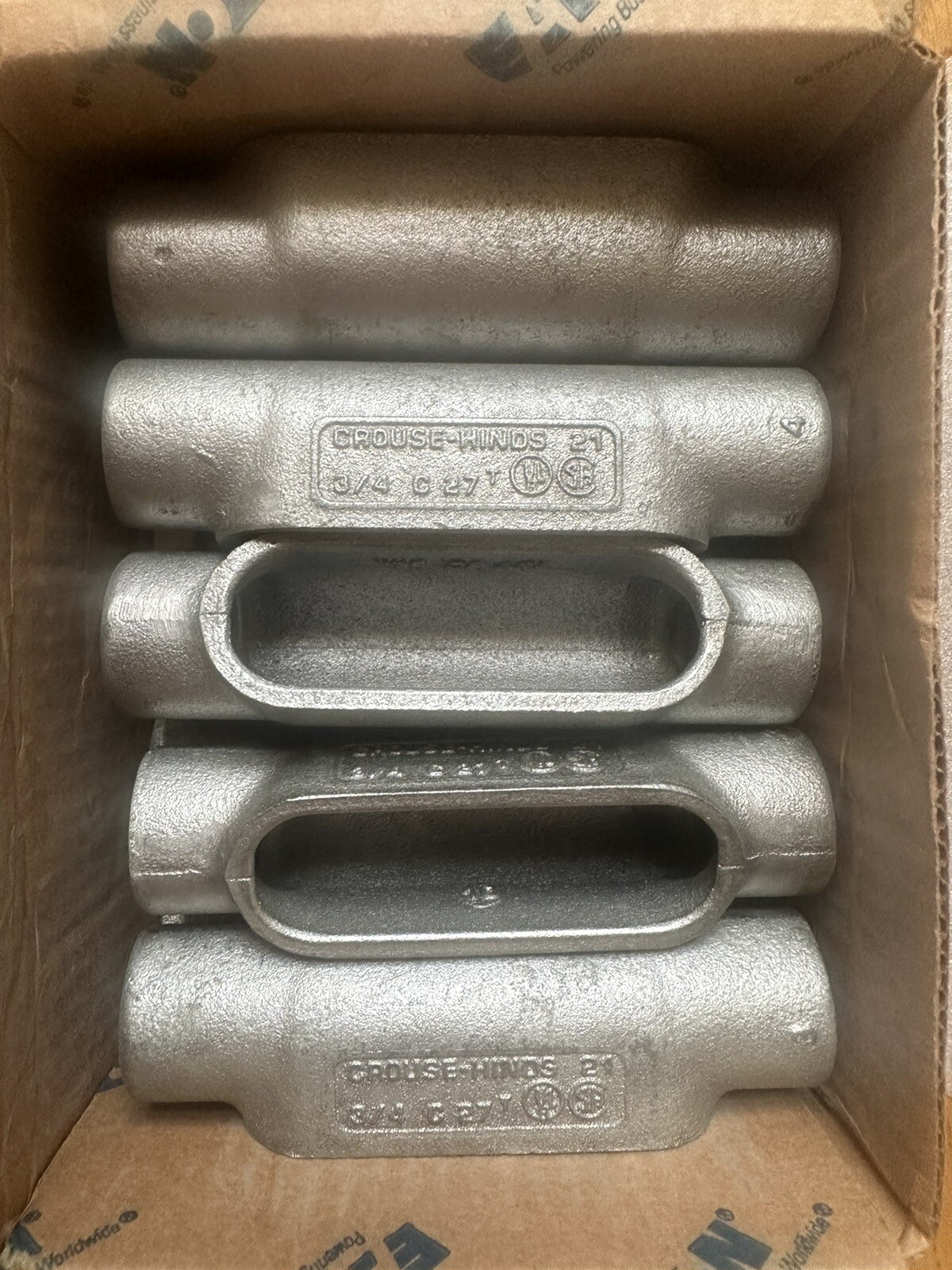 BNIB. Eaton Crouse Hinds 3/4” C27 Form 7 Condulet. Box Of 10. | eBay