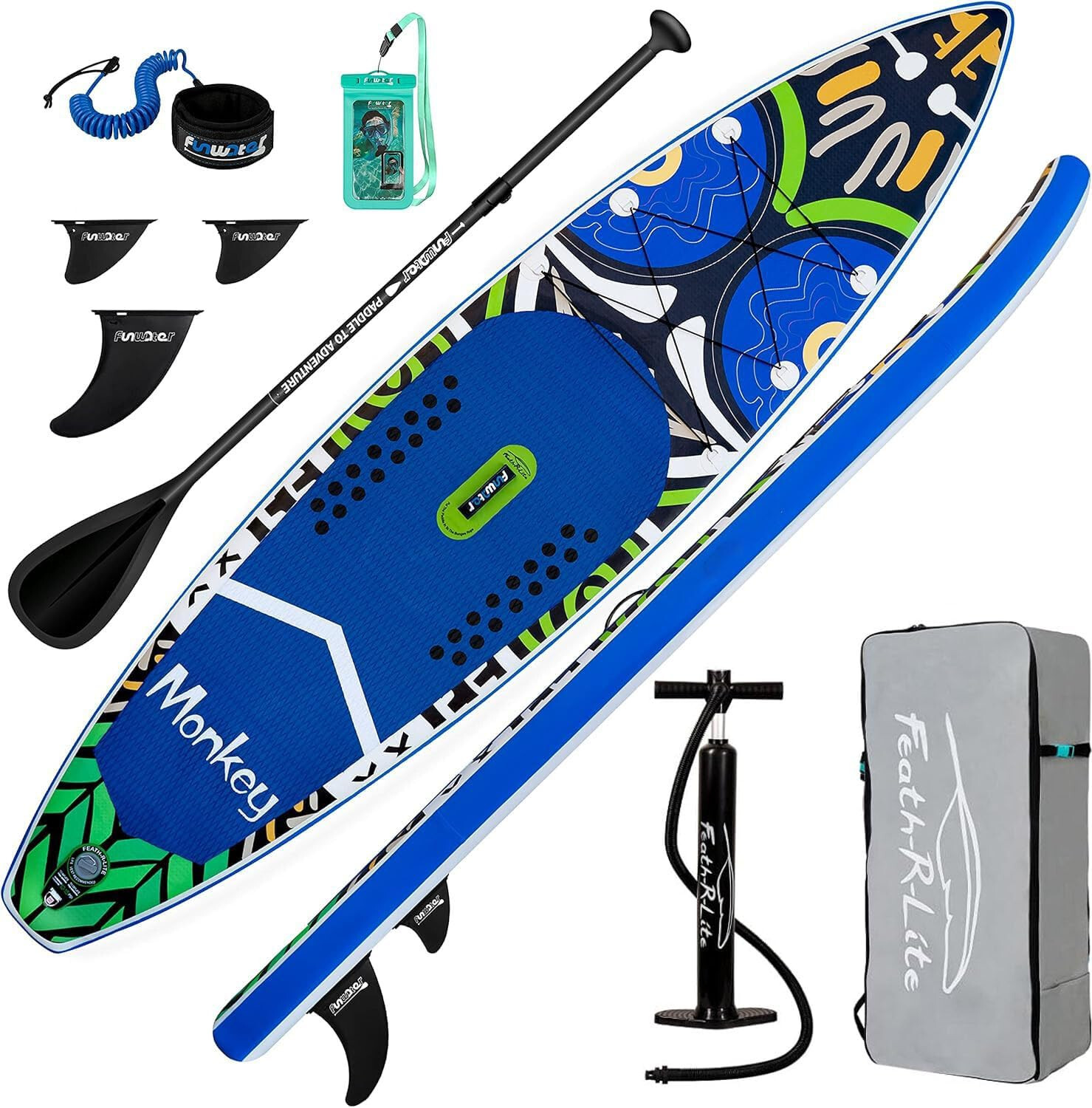 Feath-R-Lite Inflatable Paddle Board Stand Up Boards, Ultra Light for Adult