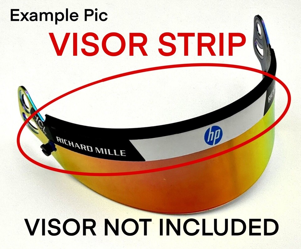 F1 1:2 Mini Helmet Visor Strip Sticker Lando Norris Miami First Win ...