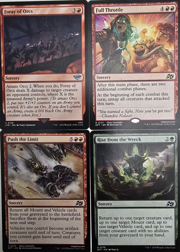 MTG 🚀 Redshift Commander Deck - Gruul Vehicles, Mounts, and Exhaust ...