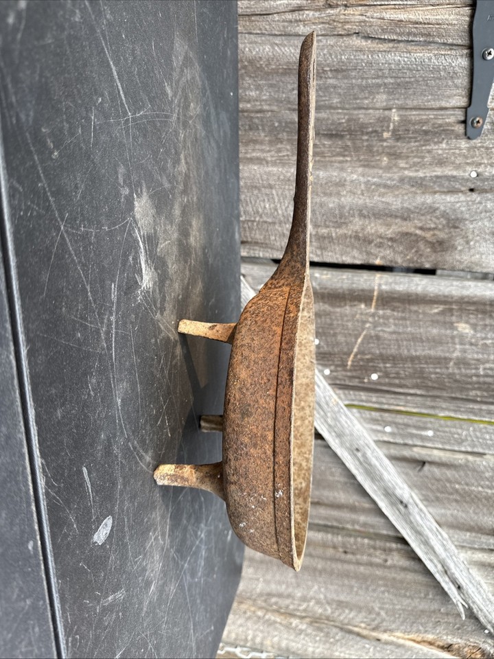 9 In Cast Iron spider Skillet Unbranded Gate Mark, 3 footed cowboy pan ...
