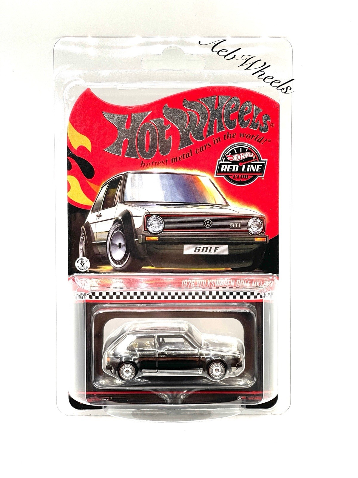 2025 Hot Wheels Red Line Club RLC 1976 Volkswagen Golf MK1 GTI (chrome ...