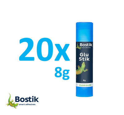 Bostik Glu Stik Clear Glue Stick 8g x 20 | eBay Australia