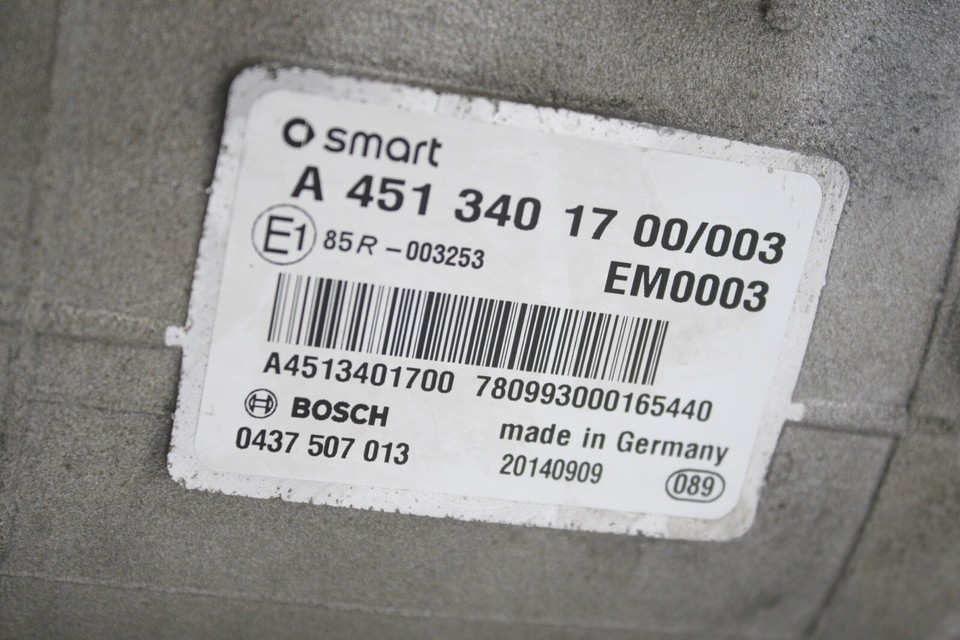 2013-2015 Smart Car Fortwo OEM BOSCH EV Electric Motor | 4513401700 ...