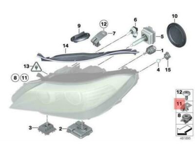OEM BMW E89 ROADSTER REPAIR HOLDER LEFT 63127242529 GENUINE NEW NO DUTY ...