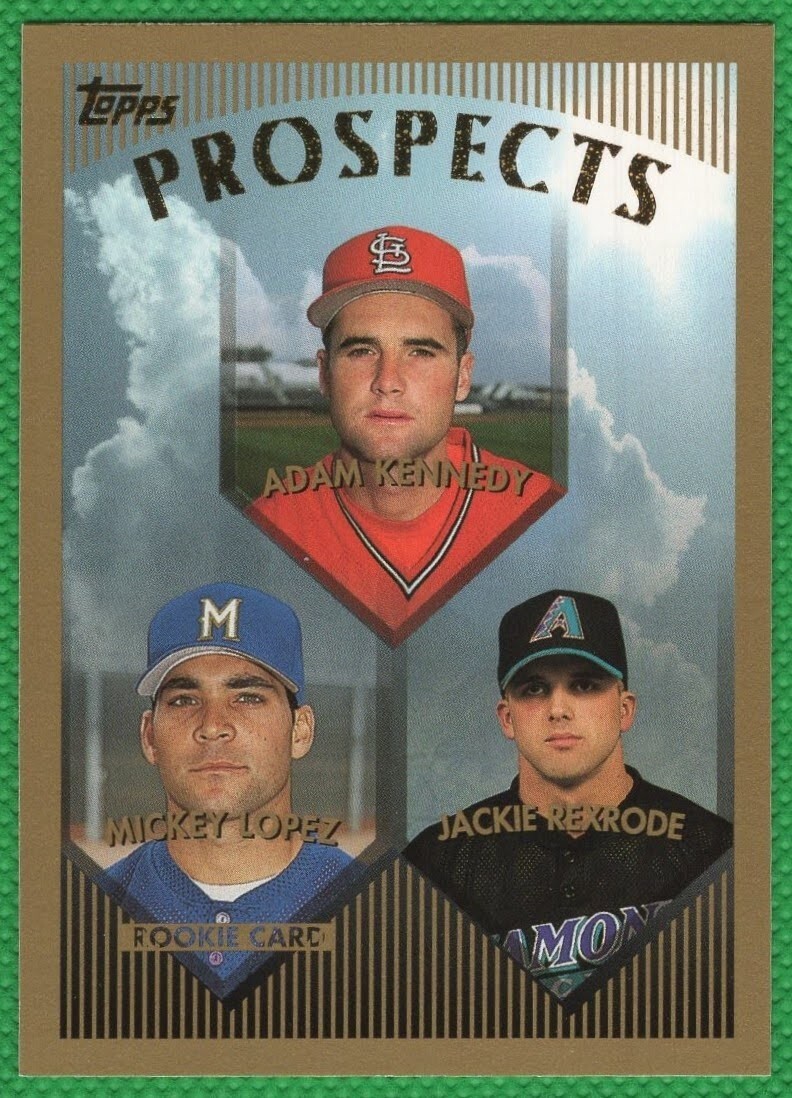 1999 Topps - Prospects #433 Adam Kennedy, Jackie Rexrode, Mickey Lopez ...