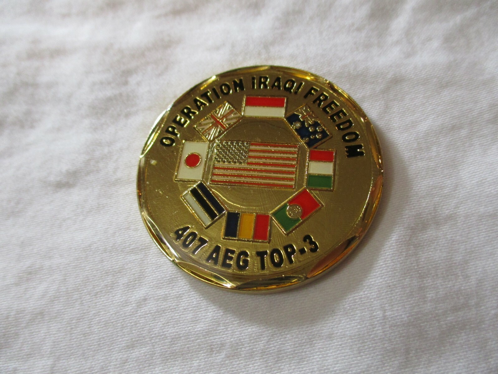 407th Air Expeditionary Group Tallil Air Base Iraq TOP 3 Challenge Coin ...