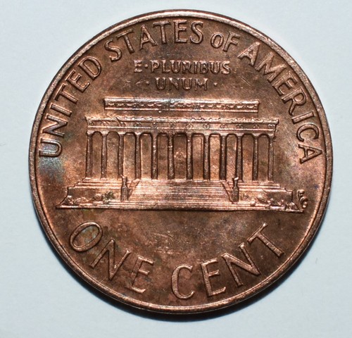 Rare 1973 D Penny Error Double Die Memorial Building Multi Errors Red ...