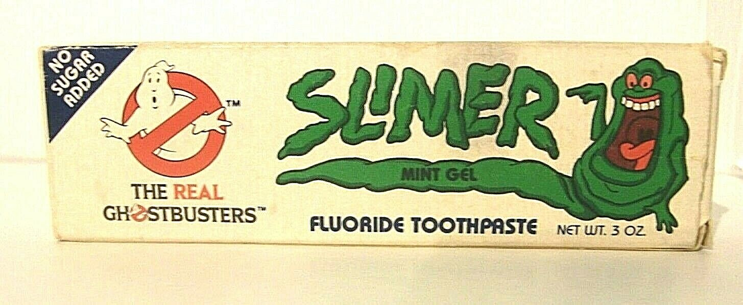 RARE THE REAL GHOSTBUSTERS SLIMER TOOTHPASTE SET NEW | eBay