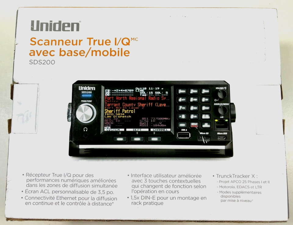Uniden SDS200 True I/Q TrunkTracker X Base/Mobile Digital Police ...