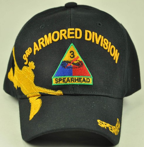 NEW! US ARMY 3RD ARMORED DIVISION SPEARHEAD CAP HAT BLACK | eBay