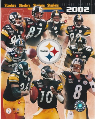 2002 PITTSBURGH STEELERS 8X10 COLOR TEAM COLLAGE NFL LICENSE PHOTO FILE ...