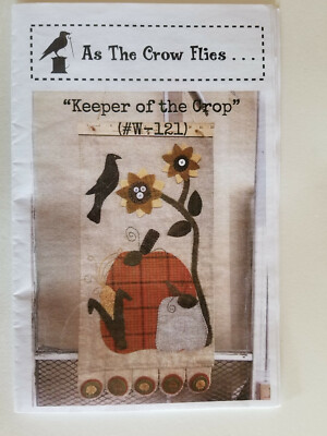 As The Crow Flies KEEPER OF THE CROP Wool Felt Applique Embroidery ...