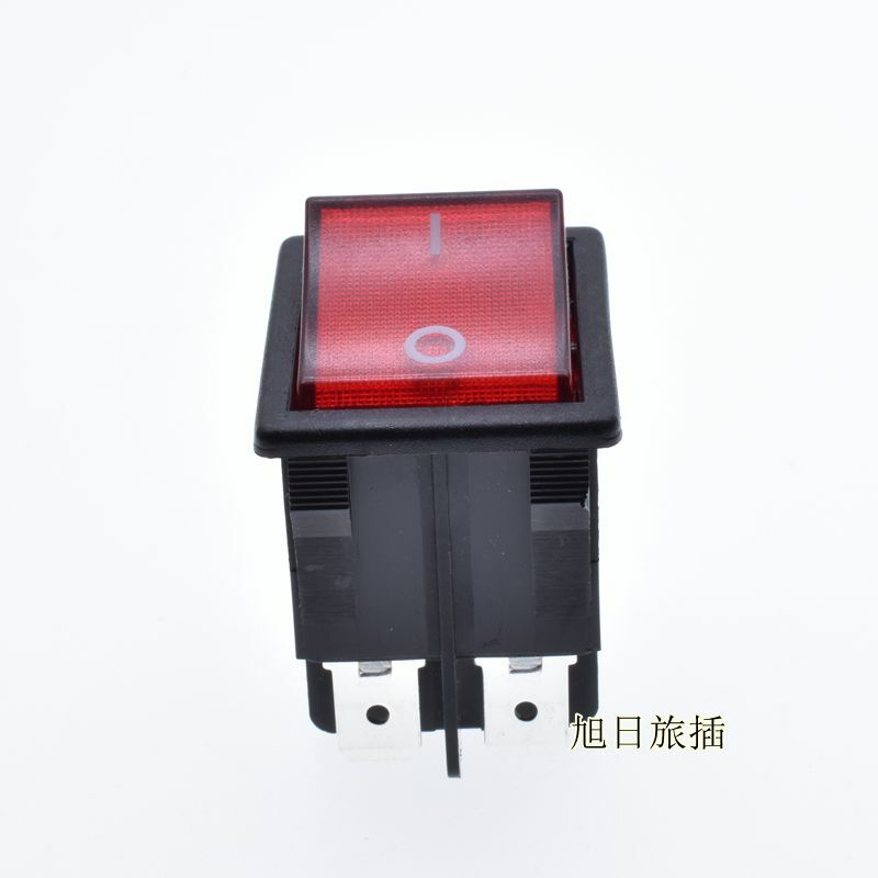 1pc RONG FENG RF-1004 Rocker Switch Red Light 4 Pins 2 Positions 16A ...