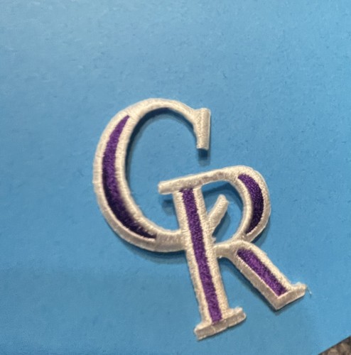 2 Colorado Rockies CR Hat Logo Patch MLB Embroidered Iron Or Sew On ...