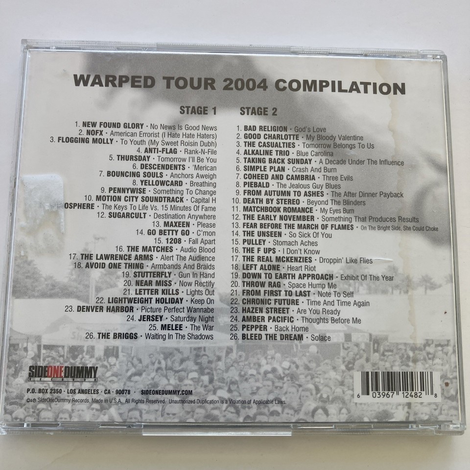2004 Warped Tour Compilation by Various (CD, 2004) 603967124828| eBay