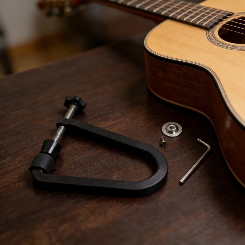 Guitar Bridge Clamp Practical U Shape Clamps for Acoustic Guitar Supply ...