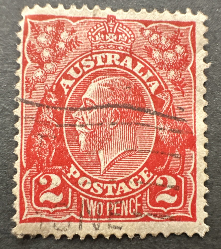 C1920 KGV King George V 2d Red On Paper PS358 | eBay Australia
