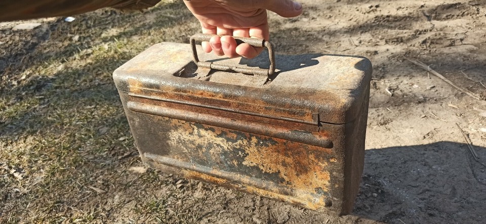 Original German Iron Box for SMI35 WWII - Military Metal Box SMI 35 WW2 ...
