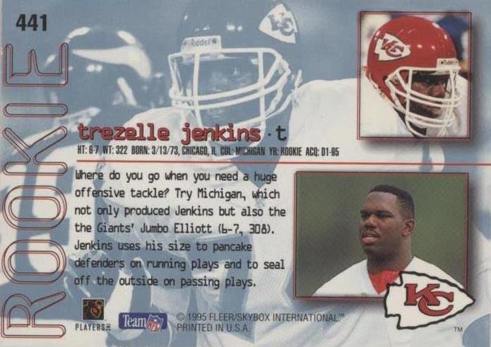 1995 Fleer Ultra Trezelle Jenkins #441 for sale | eBay