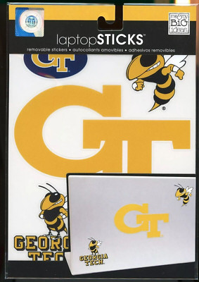 Decal Stickers GEORGIA TECH GT Laptop Removable Decals 6" & smaller ...