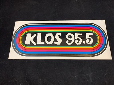 KLOS 95.5 Vintage 90’s Rainbow Bumper Sticker - ORIGINAL | eBay