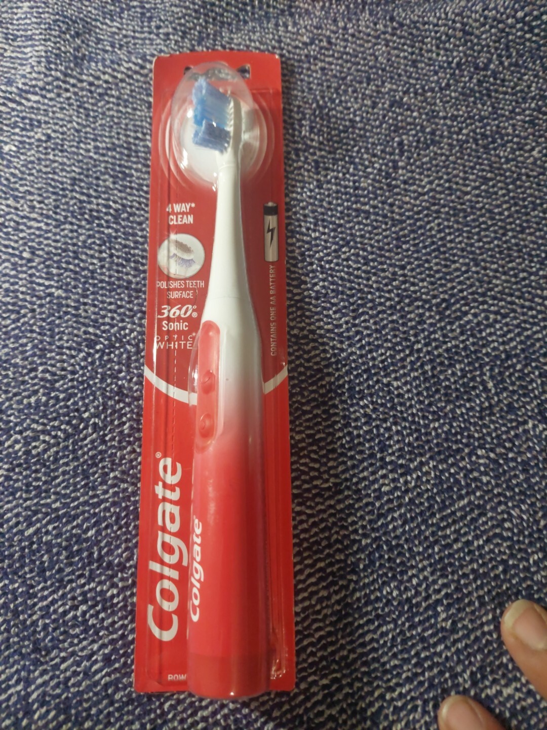Colgate 360 Sonic Optic White Battery Powered Soft Bristle Whitening Toothbrush | eBay