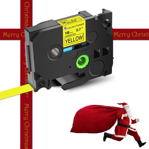 1PK GREENCYCLE 0.7" Label Tape for Brother TZ641 TZe641 PT Cube P900W ...