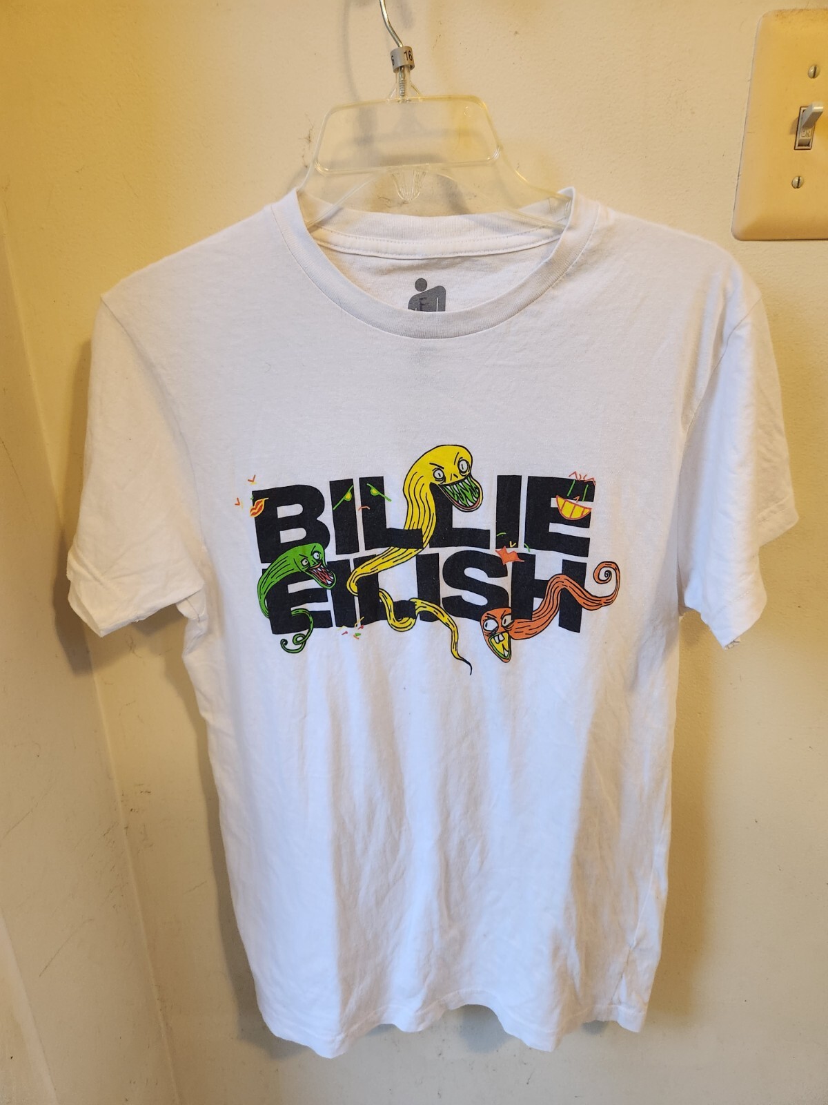 RARE Billie Eilish cartoon snakes 2019 T shirt. Offic… - Gem