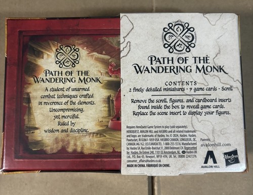 HeroQuest Hero Collection Path of The Wandering Monk, Adventure ...
