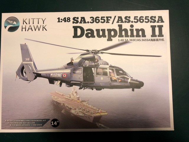 Kitty Hawk Dauphin II Sa365f As565sa Helicopter 1/48 Model Kit 80108 ...