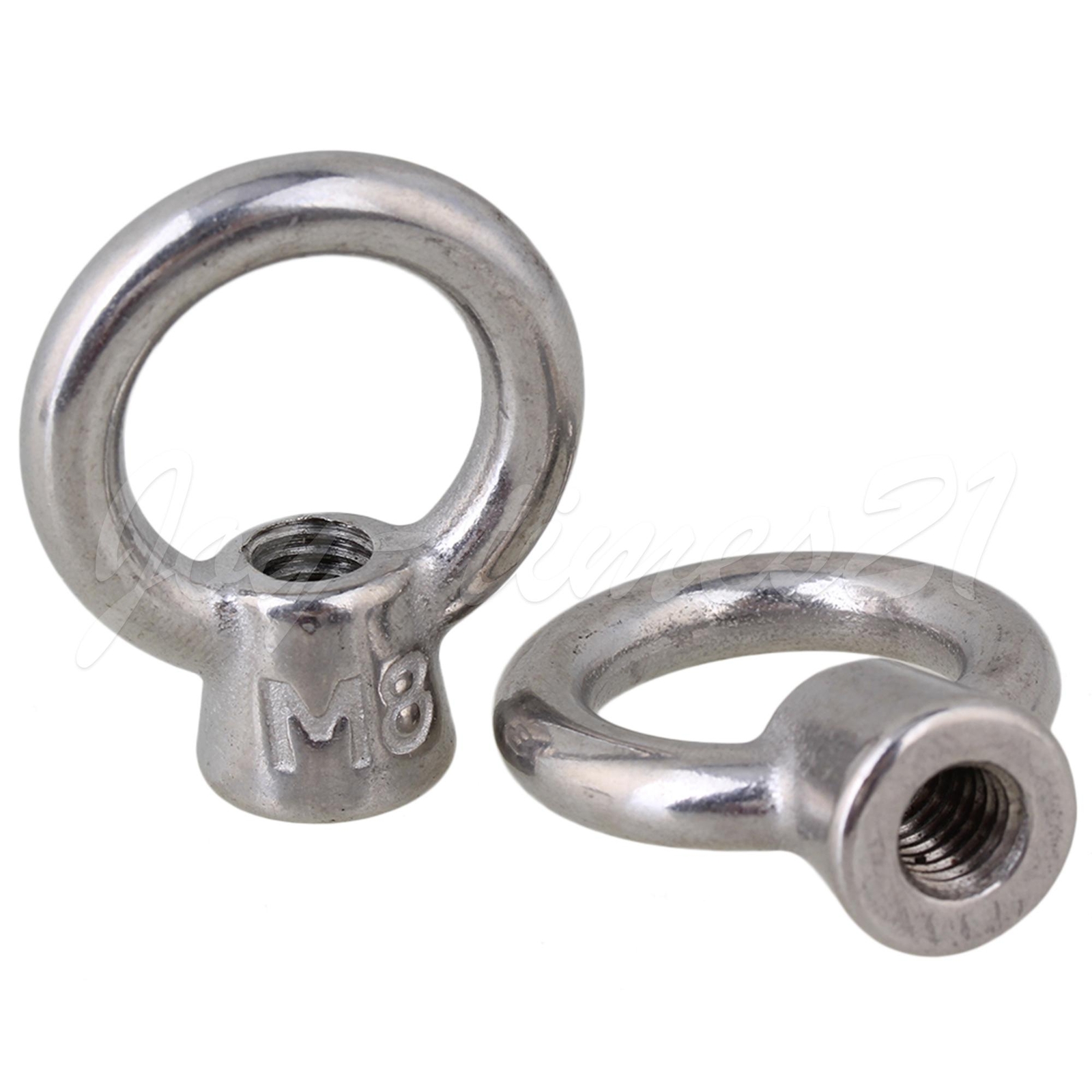 150x Japanese Style 304 Stainless Steel M8 Ring Shape Metric Threaded ...