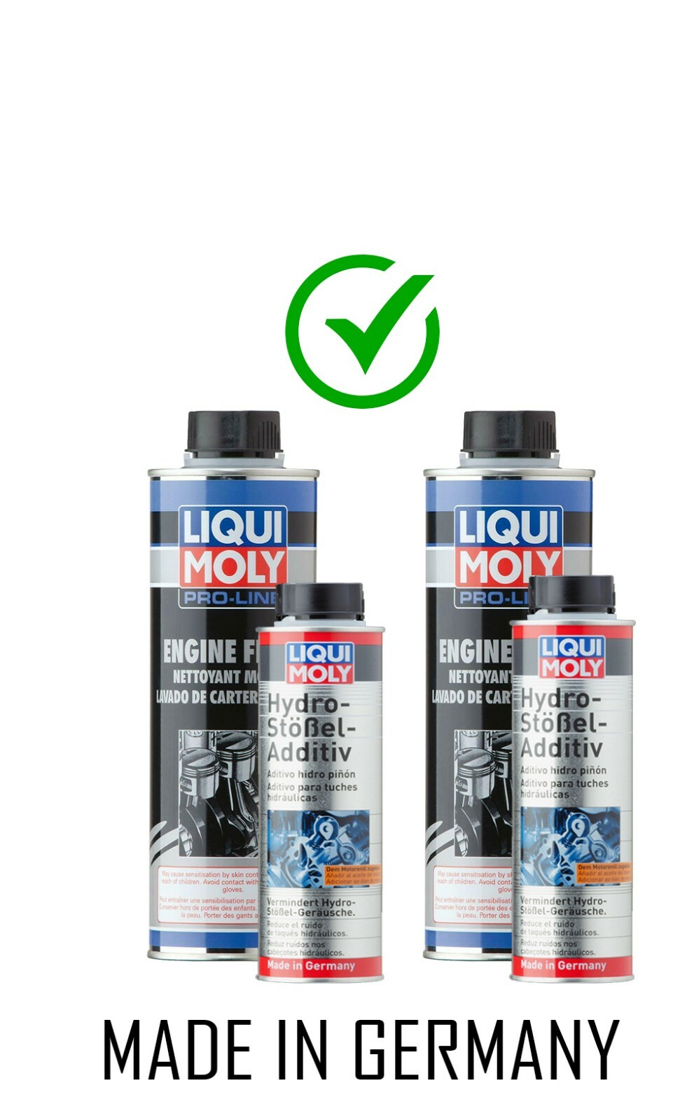 Liqui Moly Engine Flush Hydraulic Lifter Additive 4 piece Made in ...